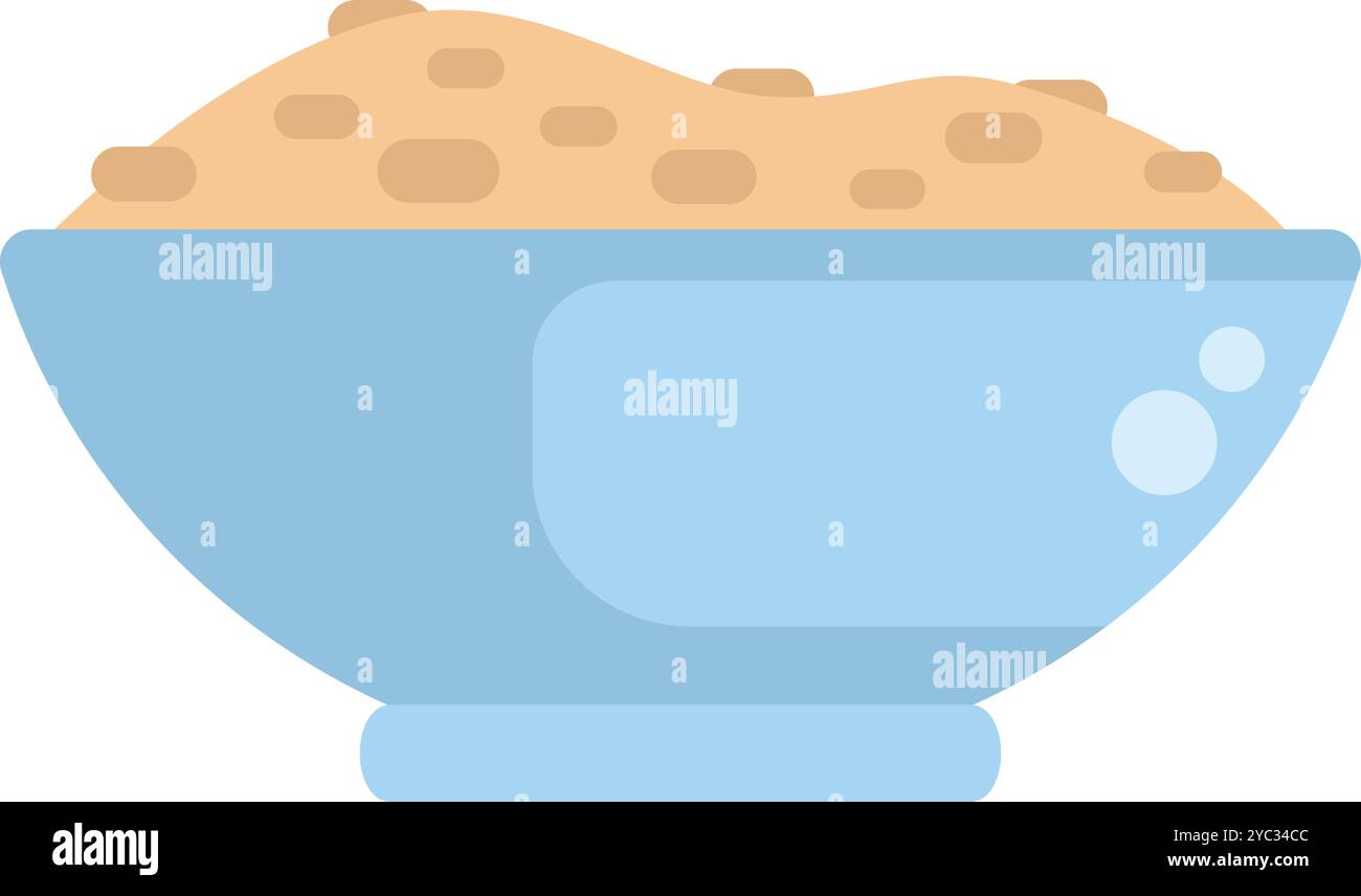 Blue bowl overflowing with breakfast cereal is the perfect way to start ...