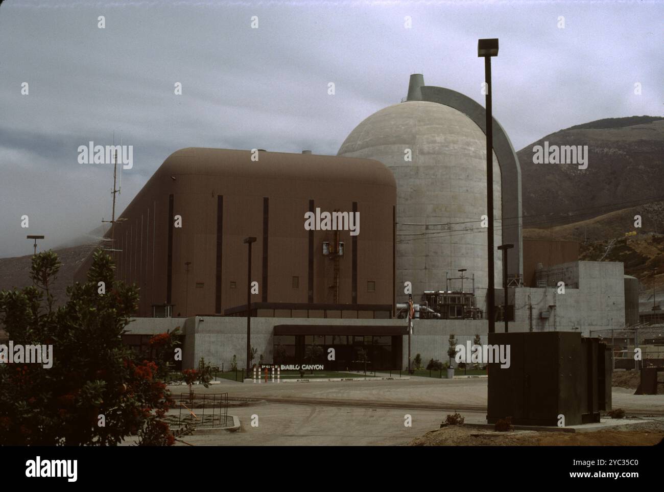 Avila Beach, CA. U.S.A. 1986.. Diablo Canyon Nuclear Power Plant. Built ...