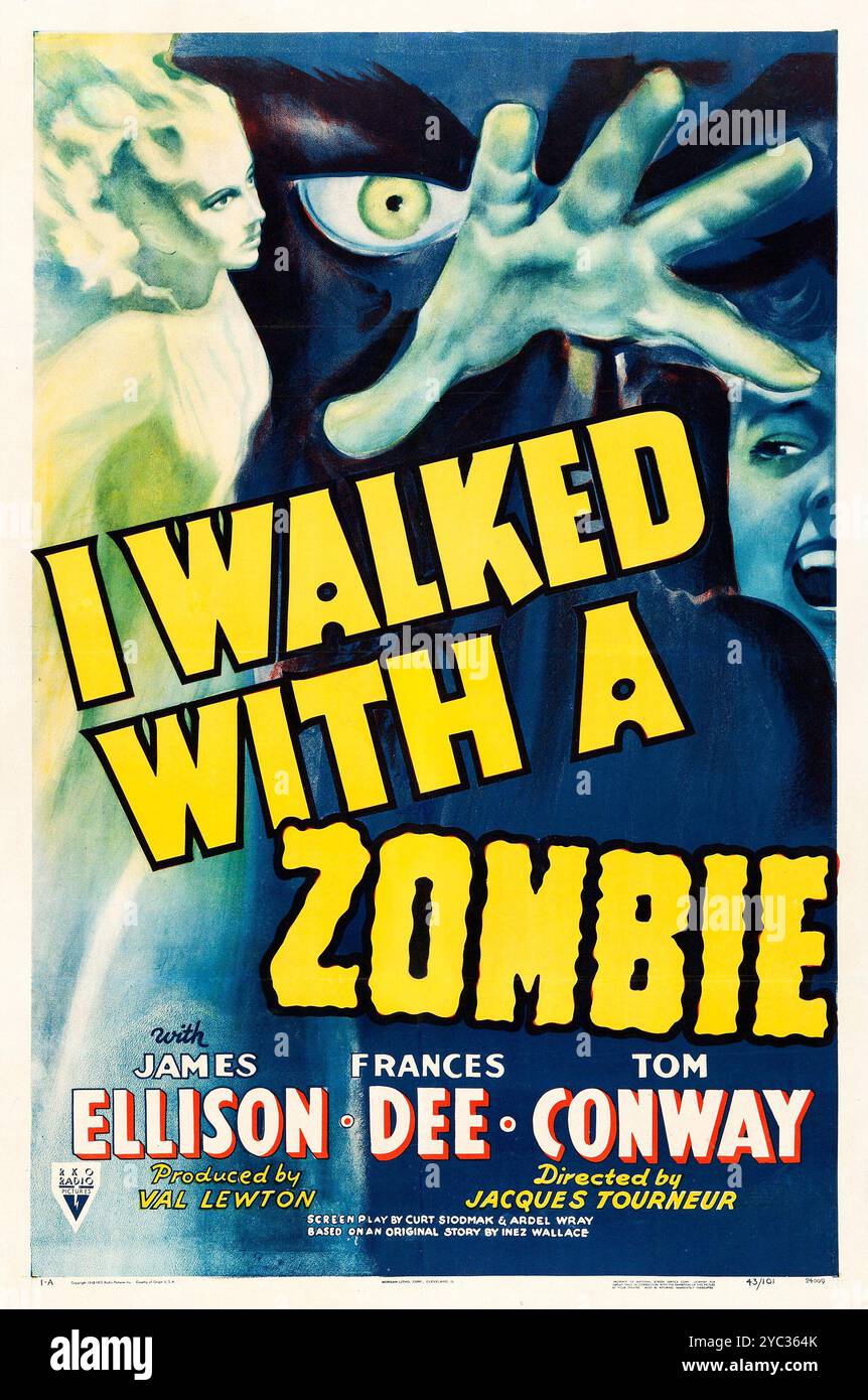 I Walked with a Zombie, horror movie, 1943 - James Ellison, Frances Dee ...