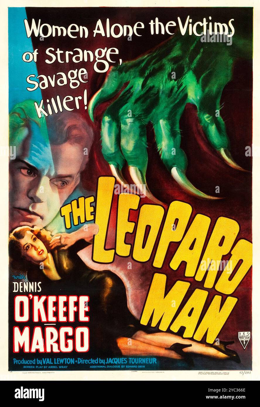 The Leopard Man, monster - horror movie - Dennis O'Keefe, Margo - RKO ...