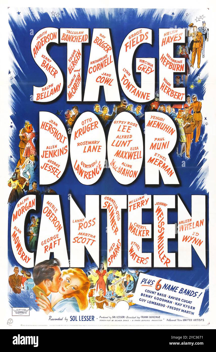 Vintage movie poster - Stage Door Canteen, 1943 - Feat. Count Basie ...