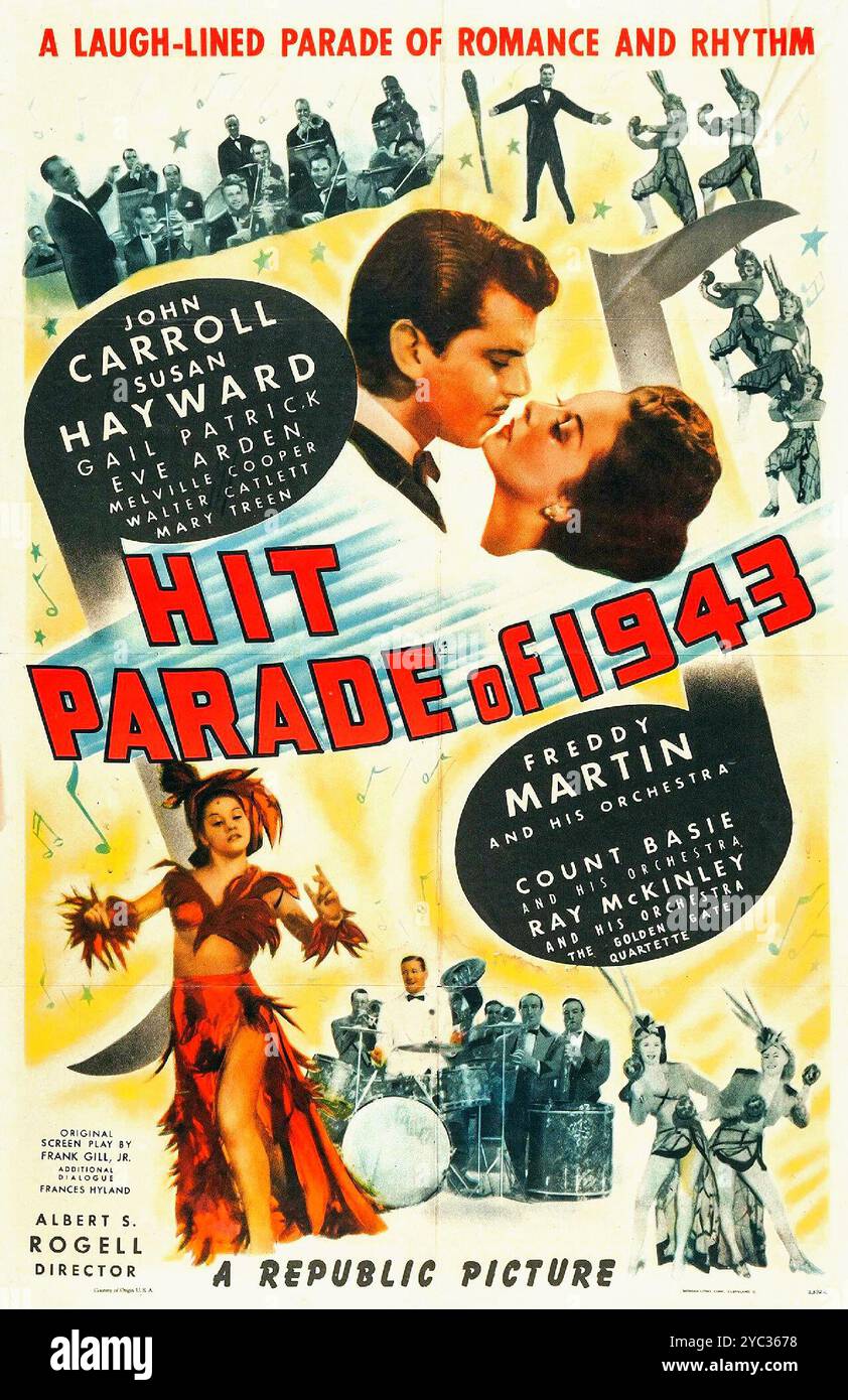 Vintage movie poster for the 1943 film Hit Parade of 1943 - including ...