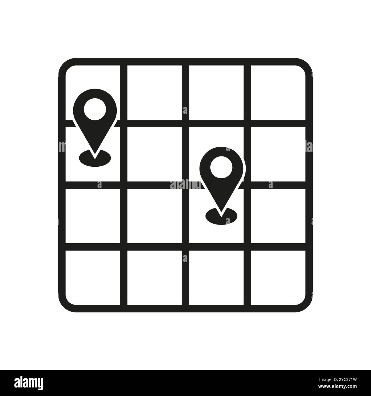 Map grid system hi-res stock photography and images - Alamy