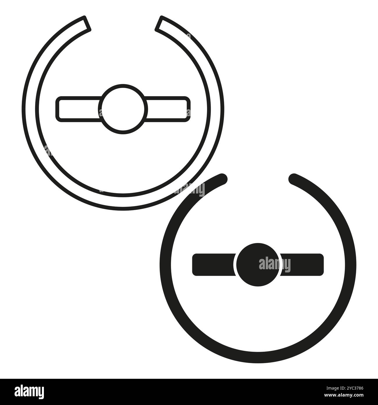 Structure with locked shapes Stock Vector Images - Alamy