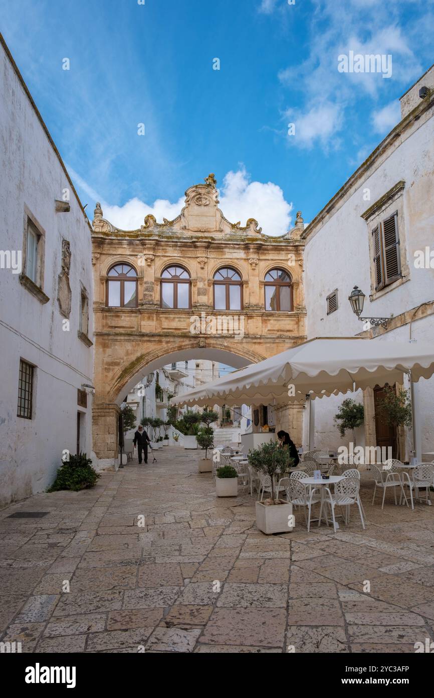 Wander through the picturesque streets of ostuni hi-res stock ...