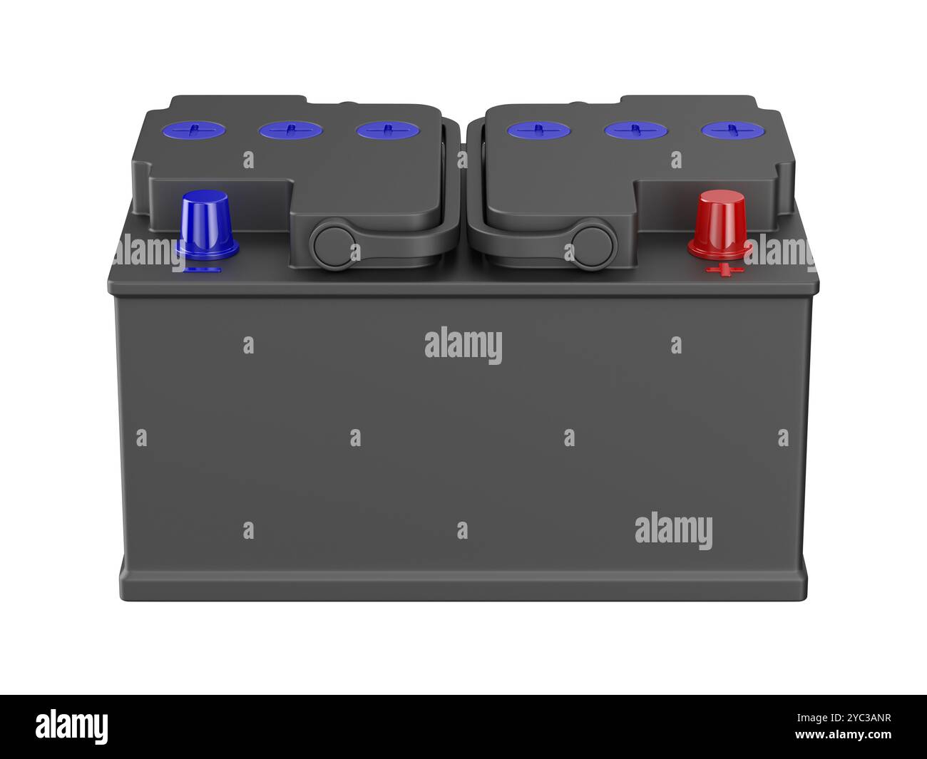 Car battery on white background. Isolated 3D illustration Stock Photo ...