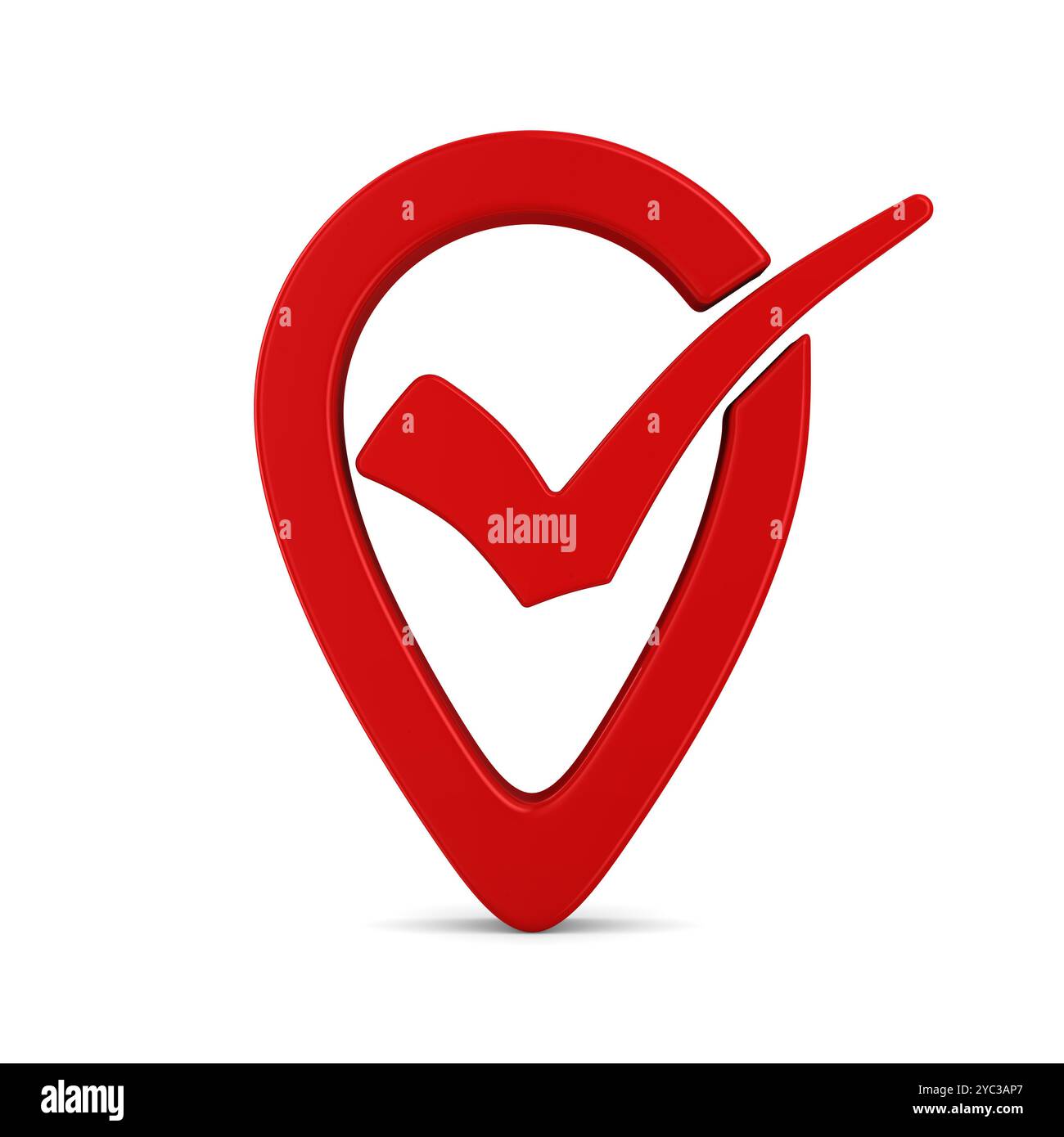 White target check mark icon hi-res stock photography and images - Alamy
