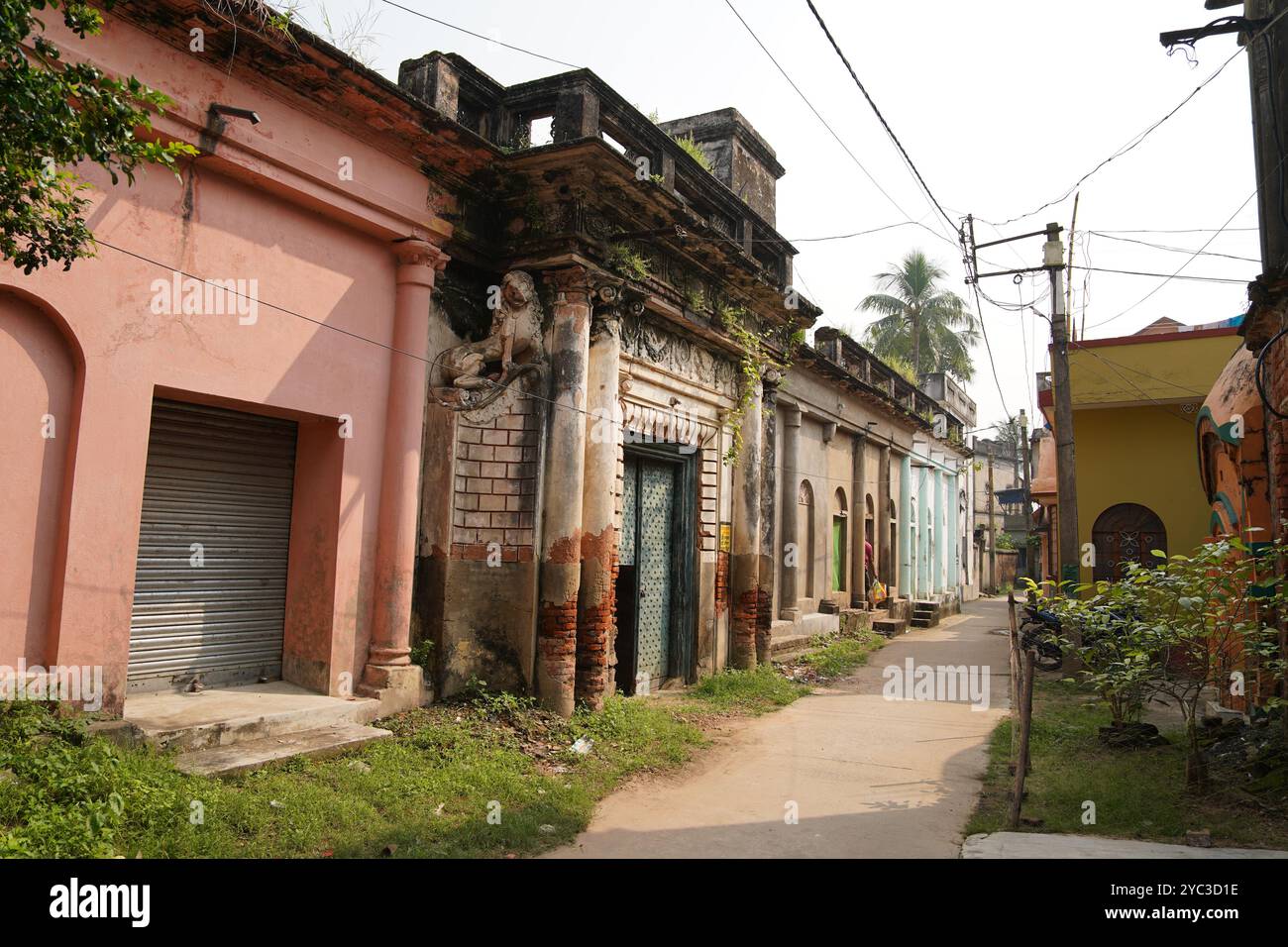 Lane and main gate of the Brindavanchandra Temple (1845 CE) complex ...