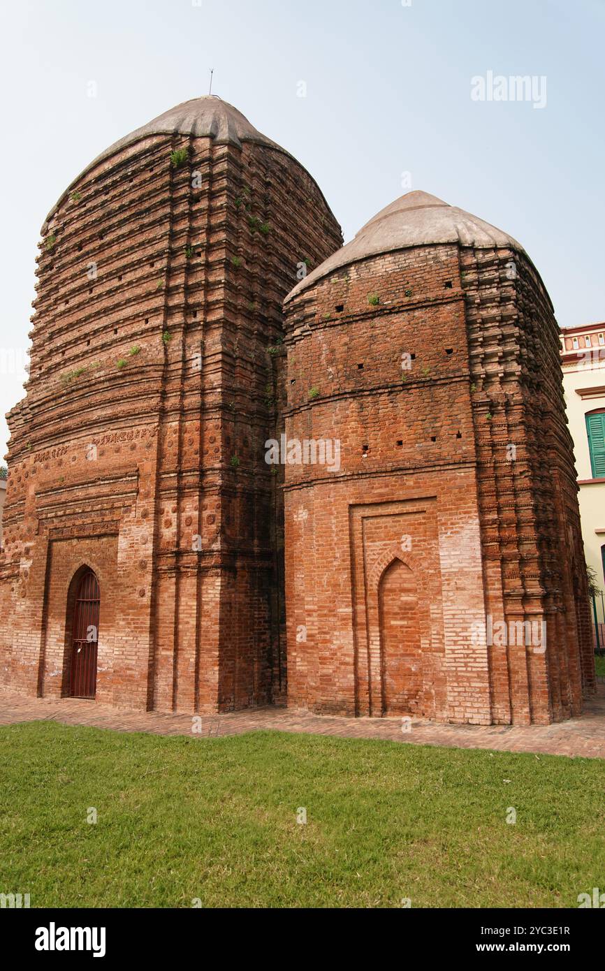 Ancient Jora Deul twin temples. Baidyapur. East Burdwan, West Bengal ...