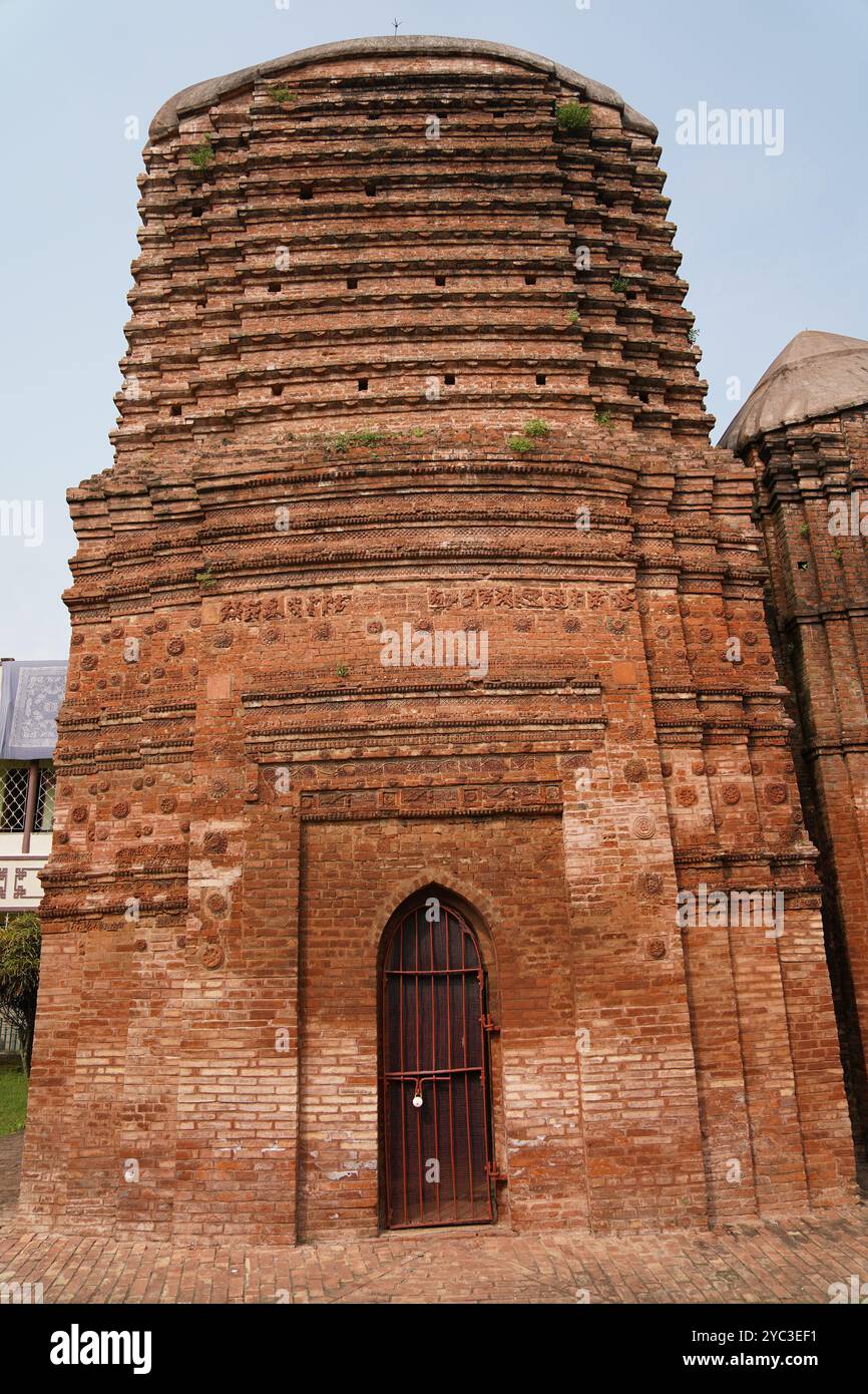 The larger temple of ancient Jora Deul twin temples. Baidyapur. East ...