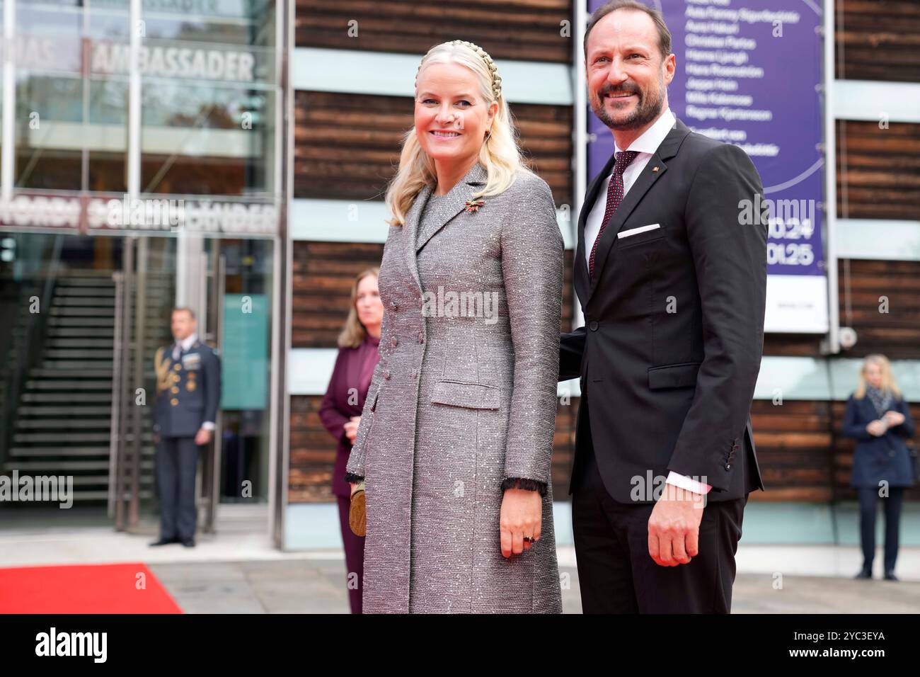 Norway's Crown Prince Haakon and Crown Princess Mette-Marit arrive for ...