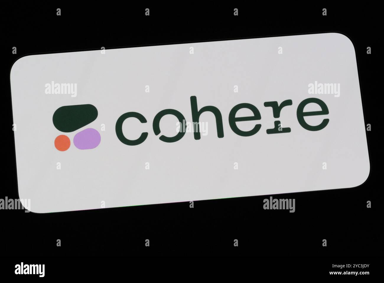 Shanghai,China-Oct.21st 2024: Cohere company brand logo on phone screen ...