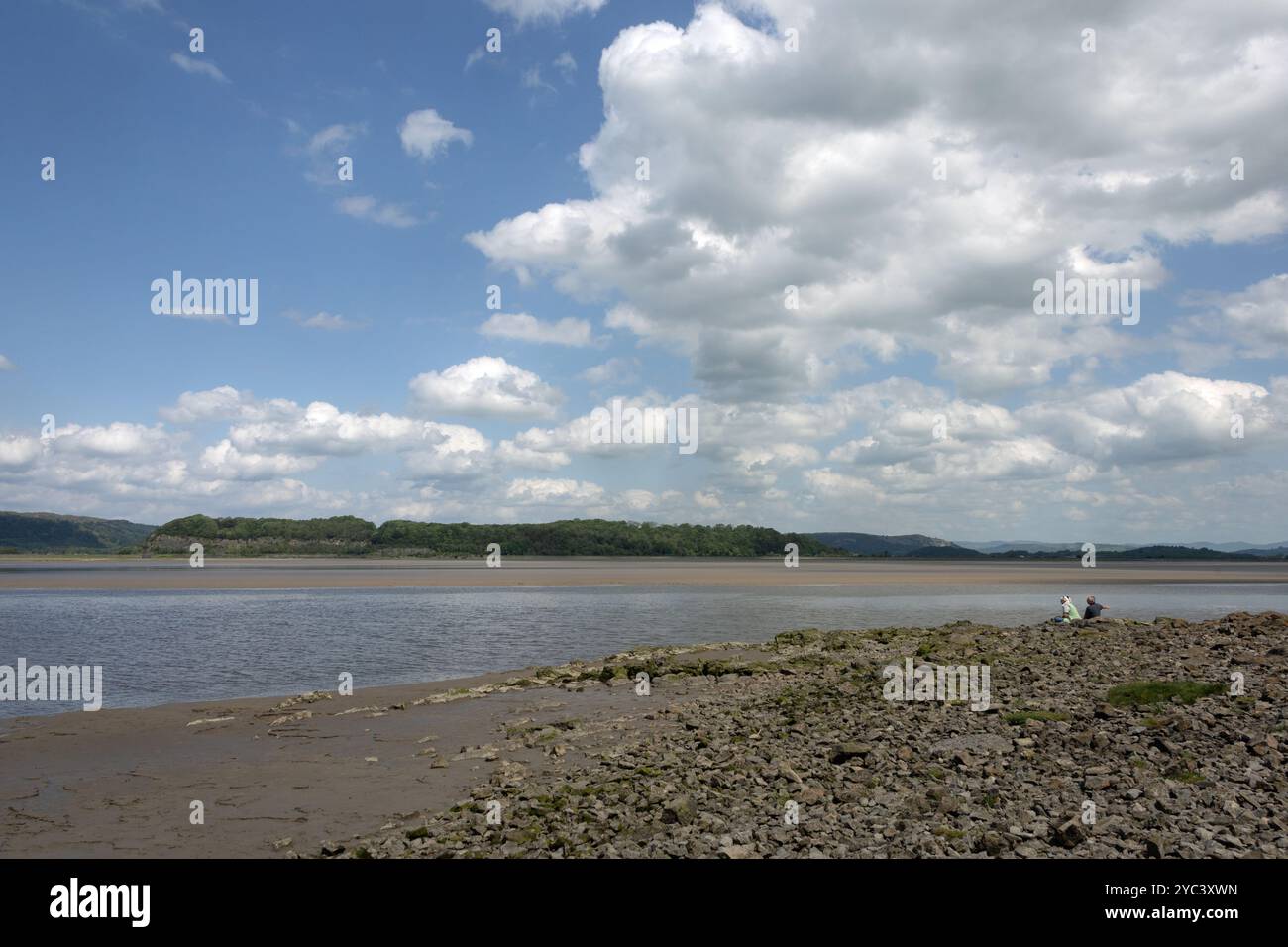 The River Kent Estuary a view Arnside and Morecambe Bay Westmorland and ...