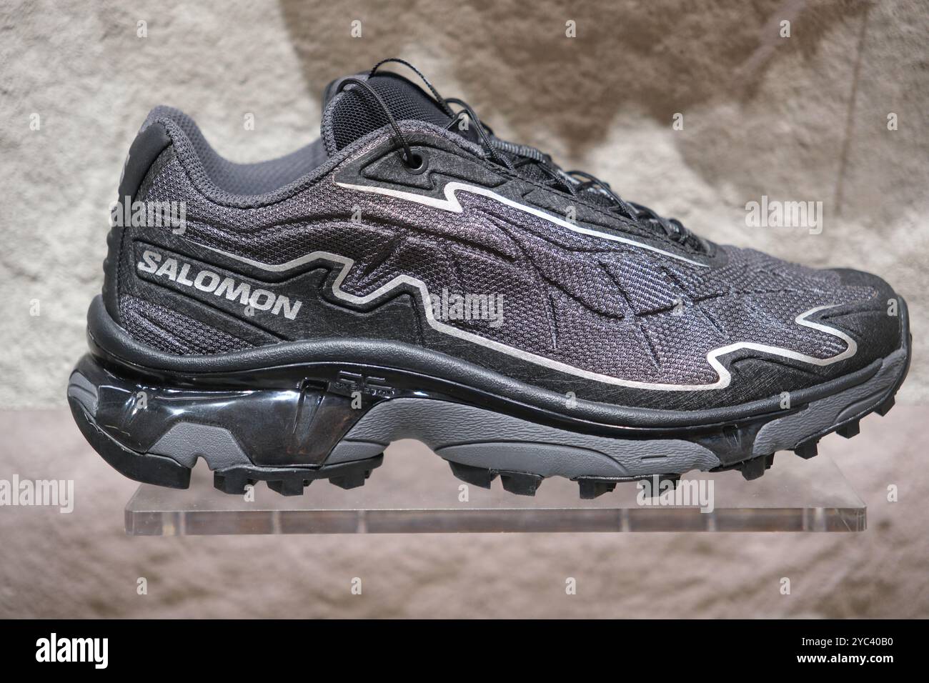 Shanghai,China-Oct.21st 2024: Salomon shoe product in retail store ...
