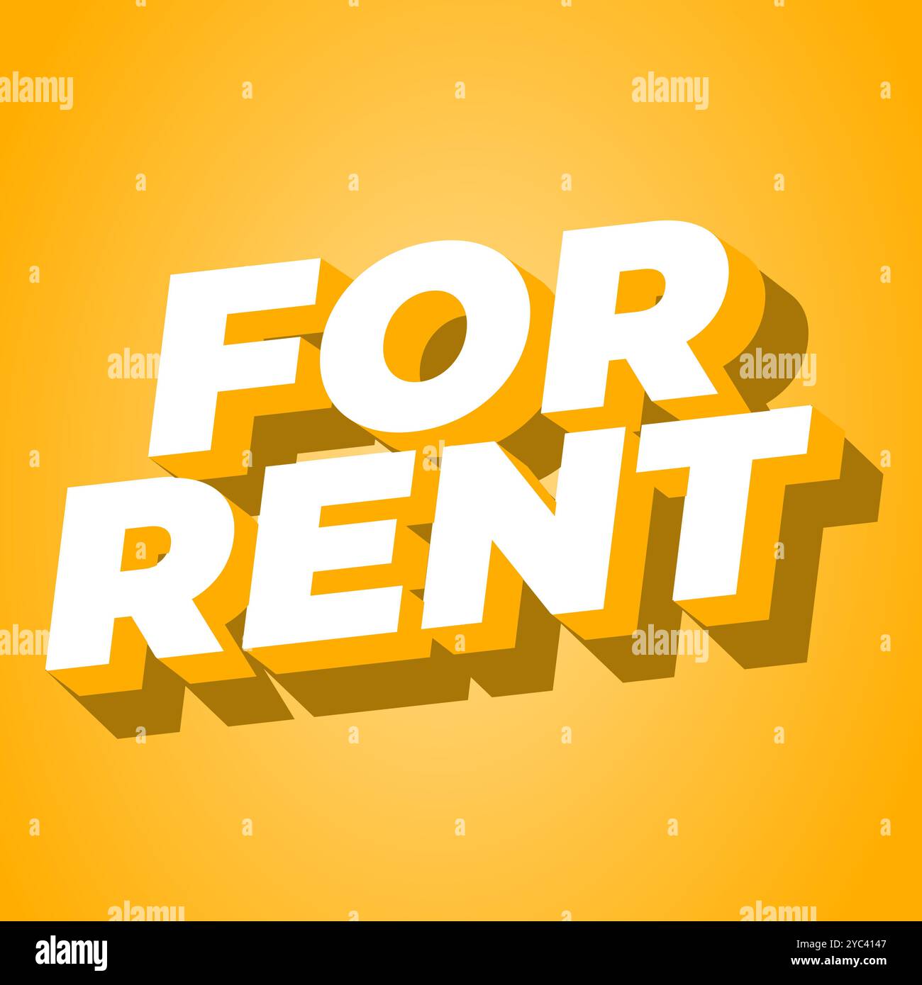 For rent. Text effect design for social media or online media. Square ...