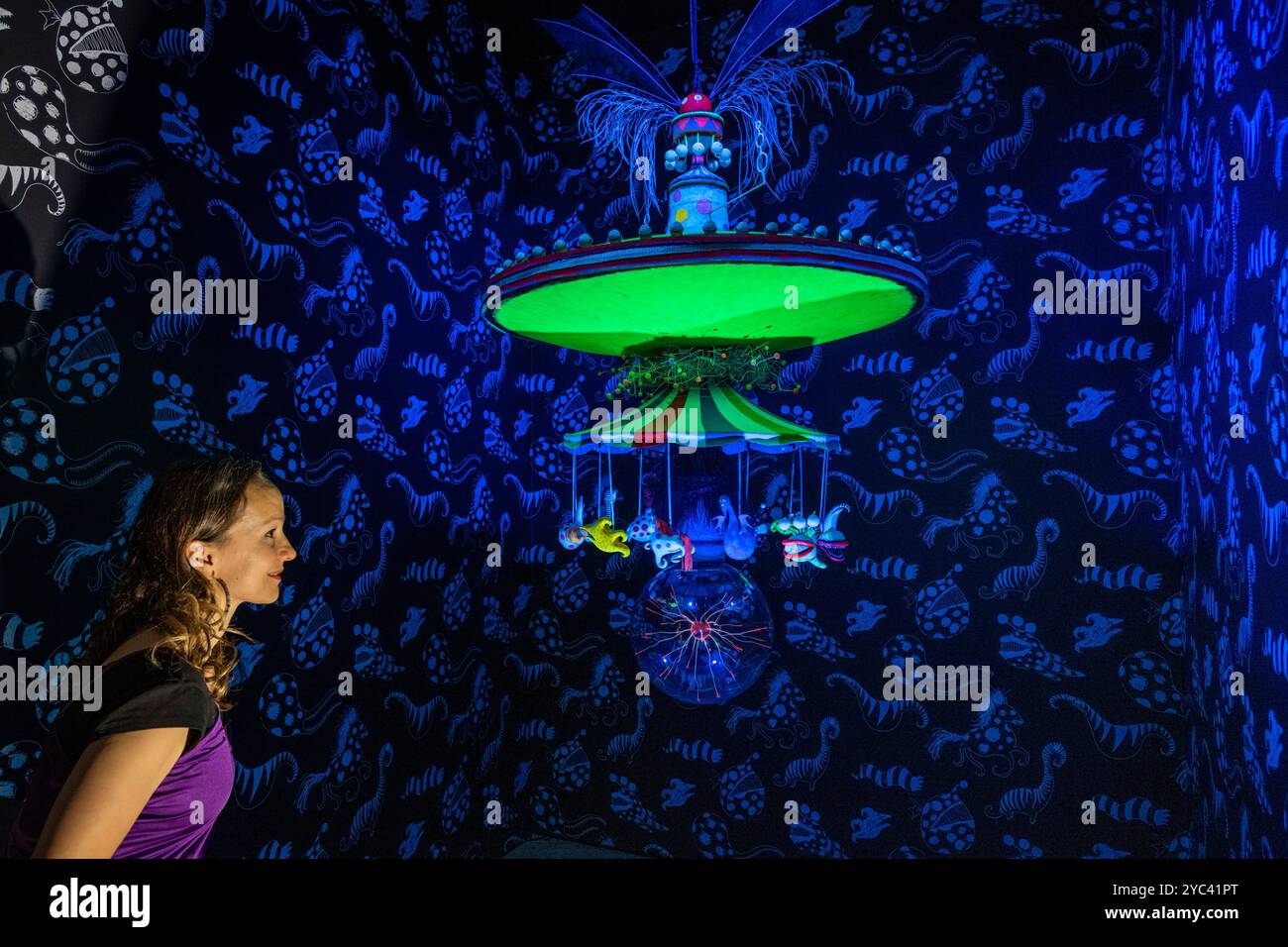London, UK. 21 October 2024. A staff member views 'Carousel', 2009 ...
