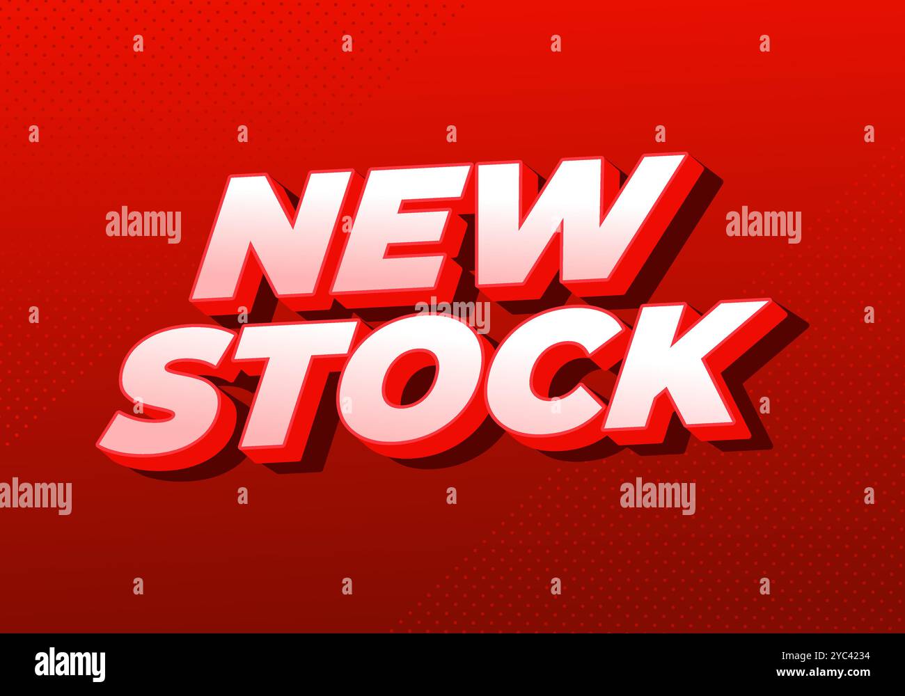 New stock. Text effect design in modern colors with 3D style Stock ...