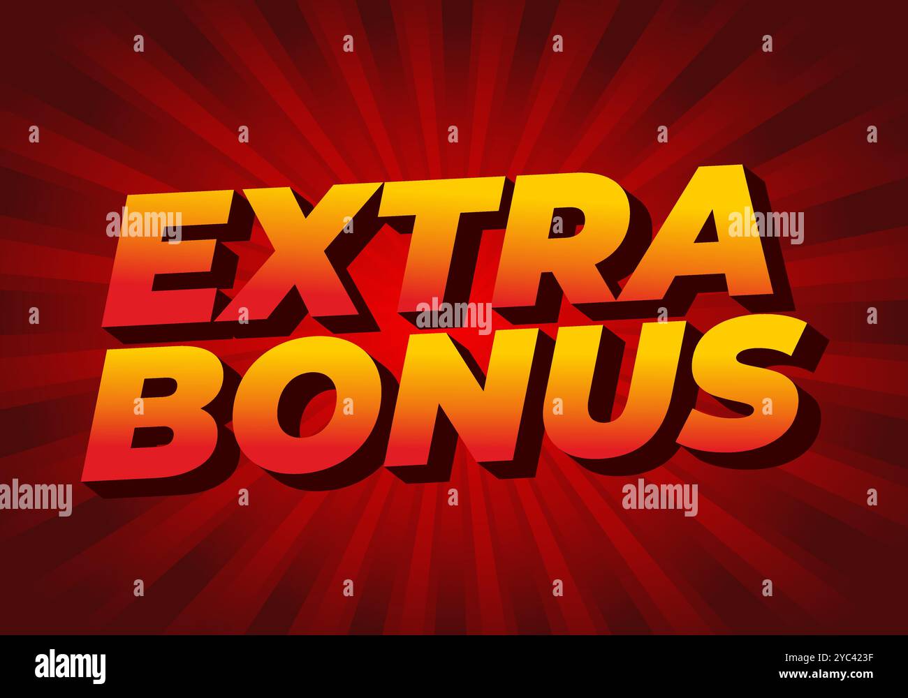 Extra bonus. Text effect design in 3D style for social media or ...