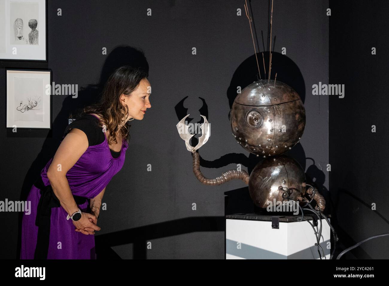 London, UK. 21 October 2024. A staff member views 'Robot Boy', 2009 ...