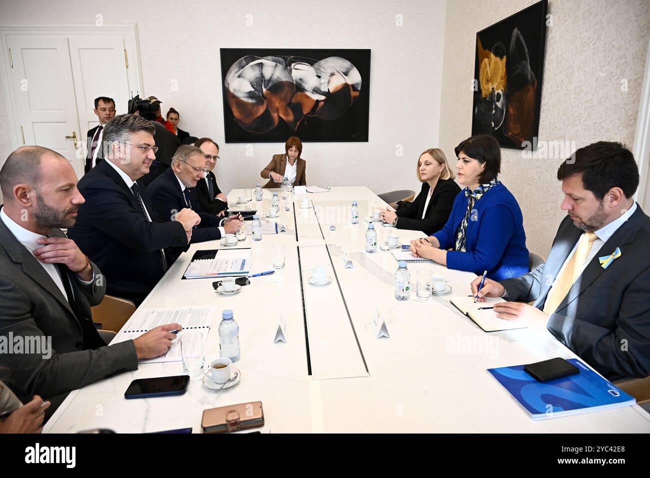Prime Minister Andrej Plenkovic met with the Chief European Prosecutor ... Prime Minister Andrej Plenkovic met with the Chief European Prosecutor ...