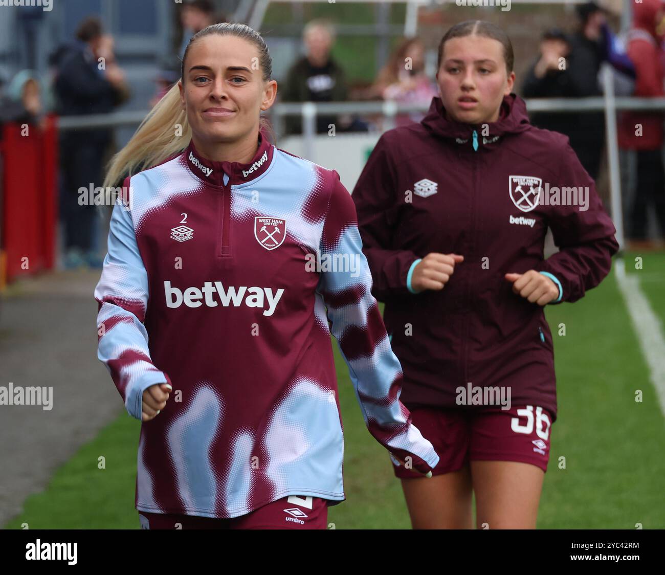 London, UK. 20th Oct, 2024. LONDON, ENGLAND -L-R Kirsty Smith of West ...