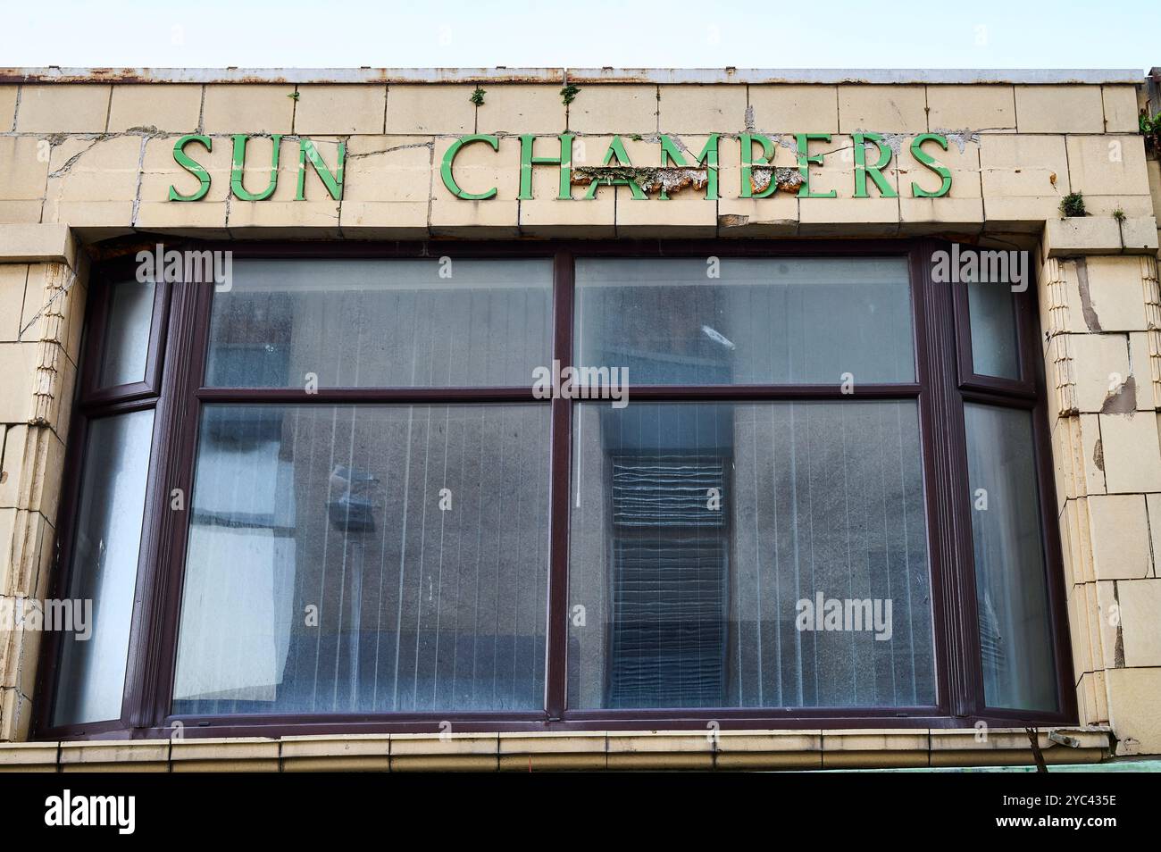 Art Deco Sun chambers in Blackpool town centre Stock Photo - Alamy