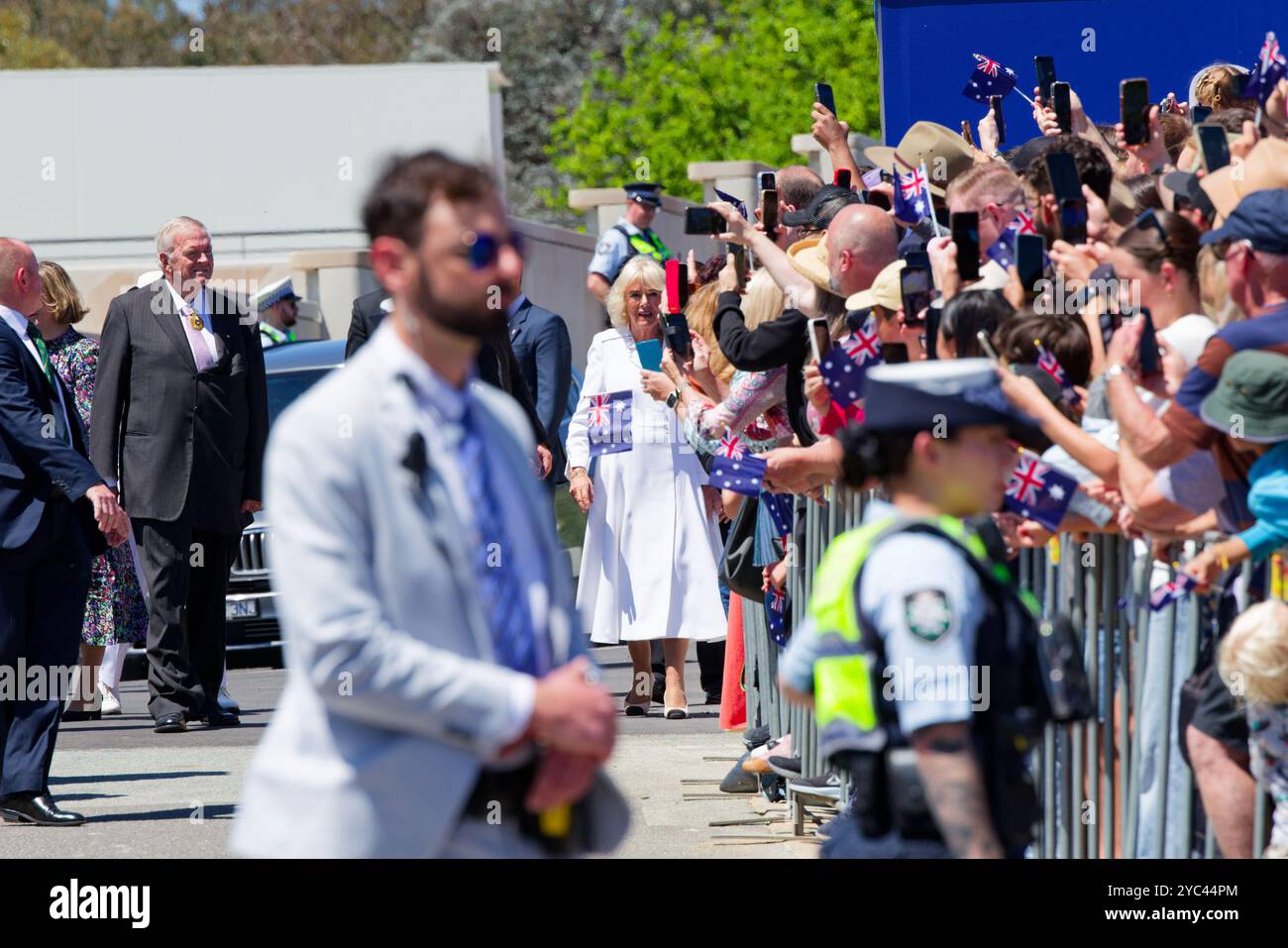 Canberra, Australia. 21st Oct, 2024. Chairman of the Australian War Memorial Council, Kim ...