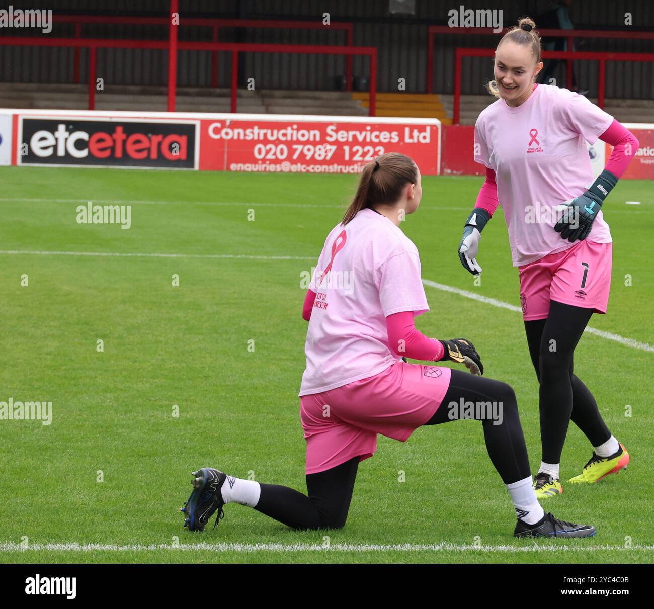London, UK. 20th Oct, 2024. LONDON, ENGLAND - L-R Magan Walsh of West ...