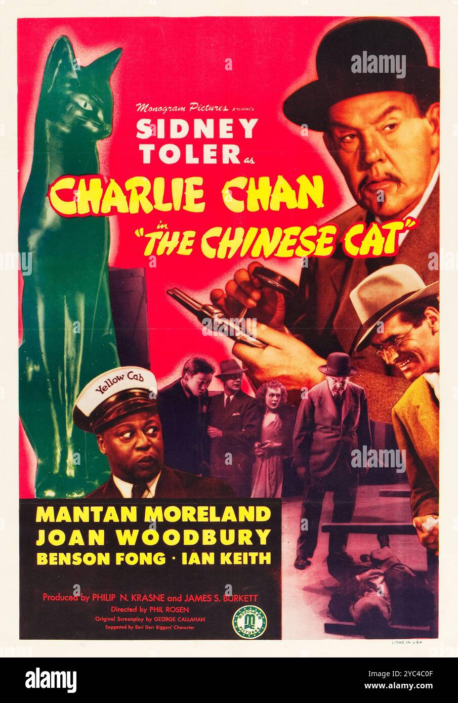The Chinese Cat (Monogram, 1944) Sidney Toler as Charlie Chan, Mantan ...