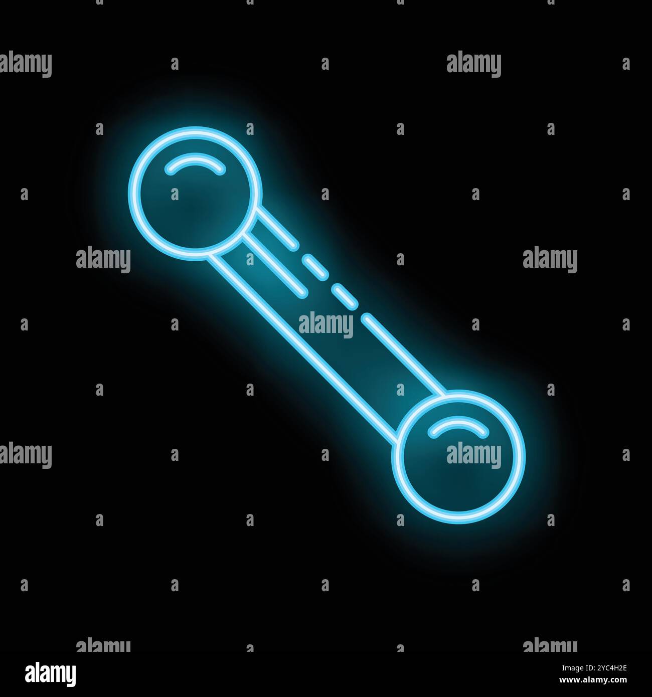 Exercise glowing neon sign Stock Vector Images - Alamy