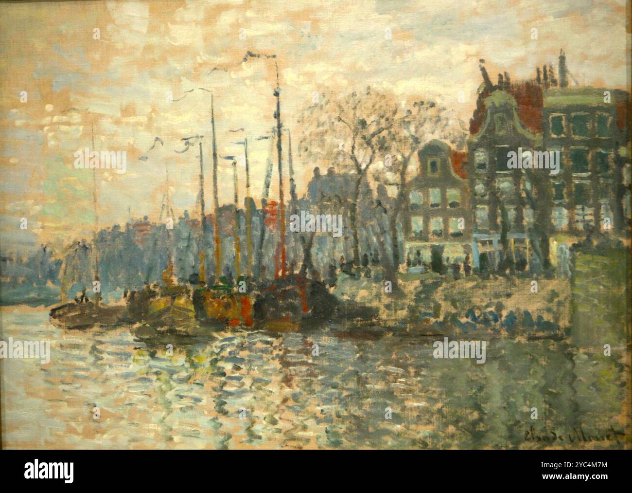 A view of Amsterdam 1874 Claude Monet Stock Photo - Alamy