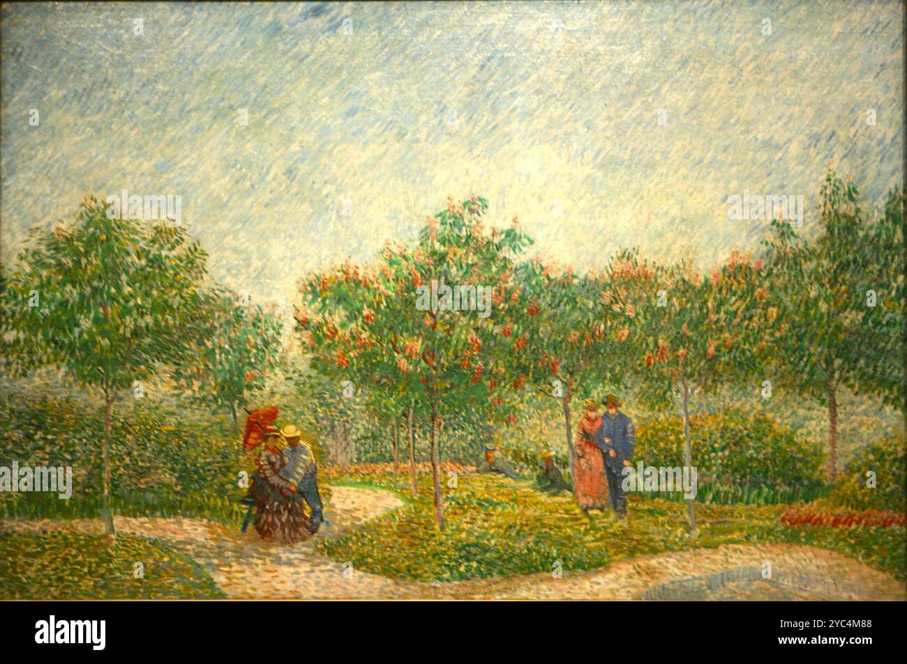 Square St Pierre Garden with courting couples Vincent van Gogh 1887 ...