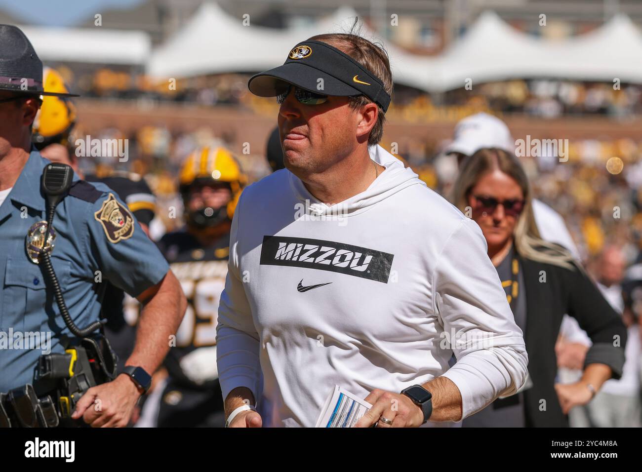 COLUMBIA, MO - OCTOBER 19: Missouri Tigers head coach Eli Drinkwitz ...