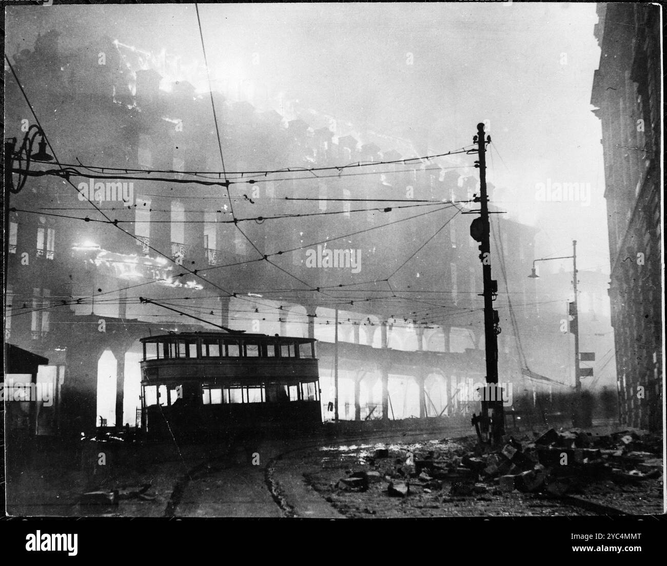 December 1941 archive photograph of the bombing of Sheffield by the ...