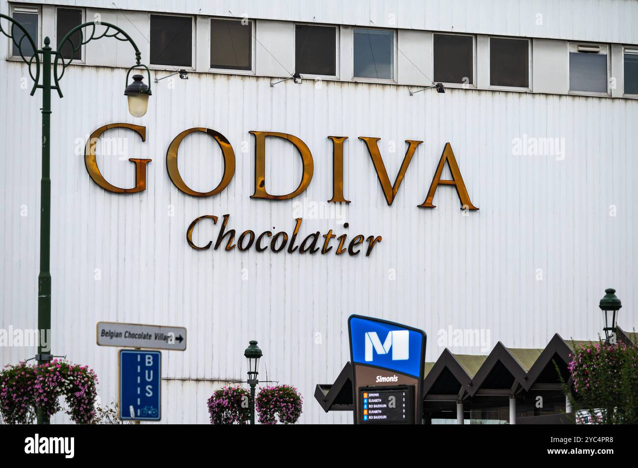 The Godiva chocolate factory in Koekelberg, Brussels Capital Region ...
