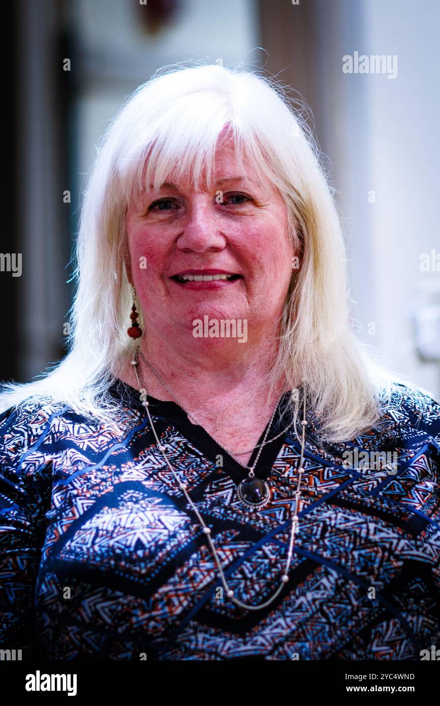 Dark Shadows actor Sharon Lentz photographed backstage during the Dark ...