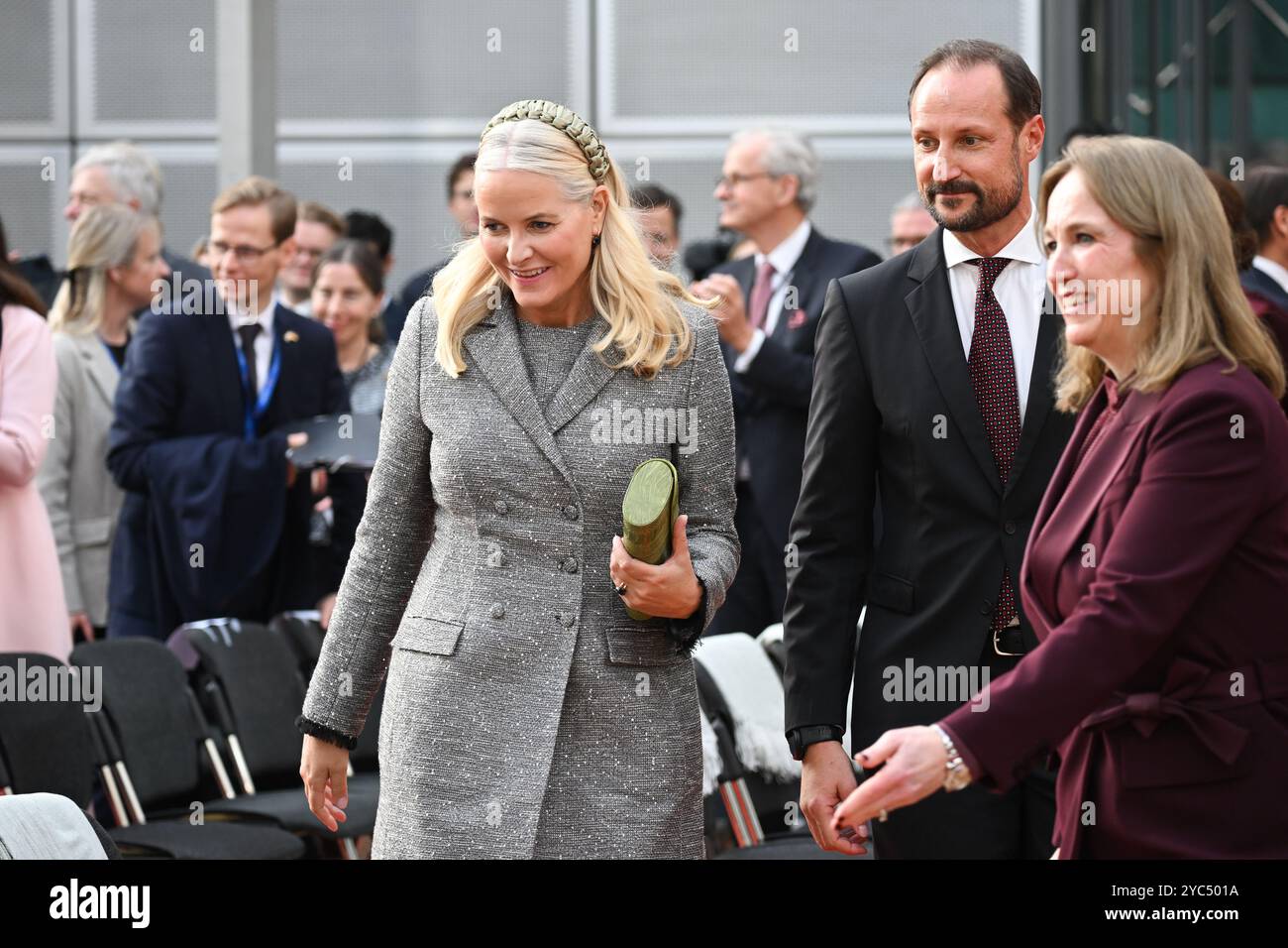 21 October 2024, Berlin: Crown Princess Mette-Marit of Norway and Crown ...