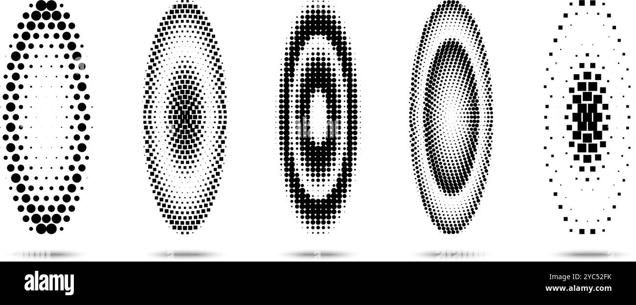 Dotted oval shapes hi-res stock photography and images - Alamy