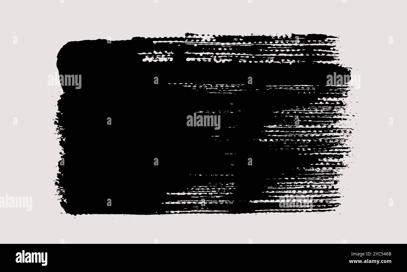 Brush strokes vector. Painted rectangle background Stock Vector Image ...