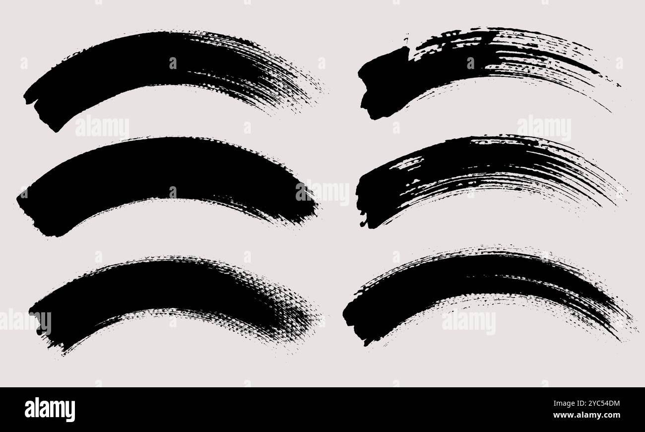 Brush stroke vector. Painted curves Stock Vector Image & Art - Alamy
