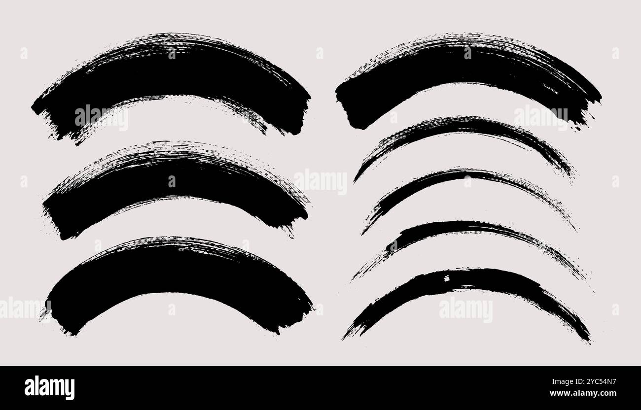 Brush stroke vector. Painted curves Stock Vector Image & Art - Alamy