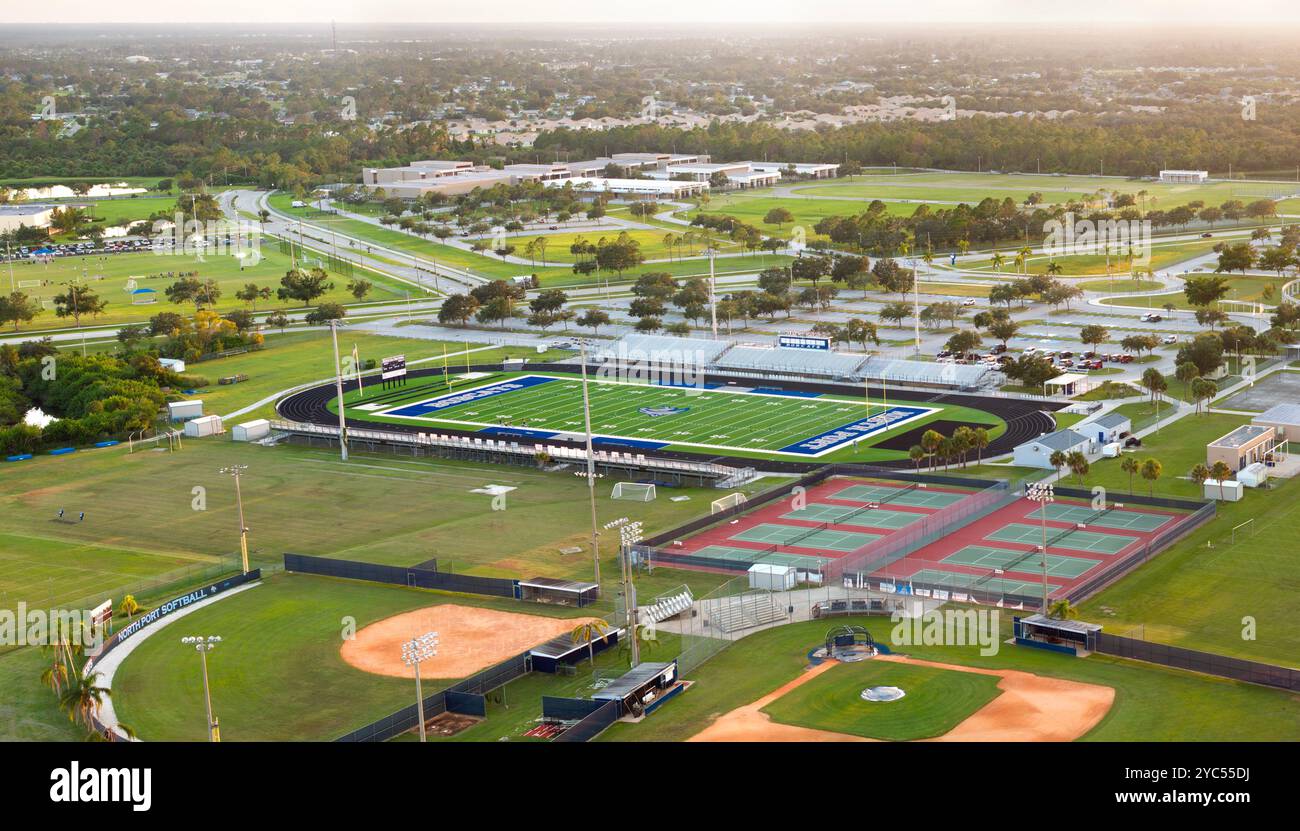 Public high school sports facilities in Florida. American football ...