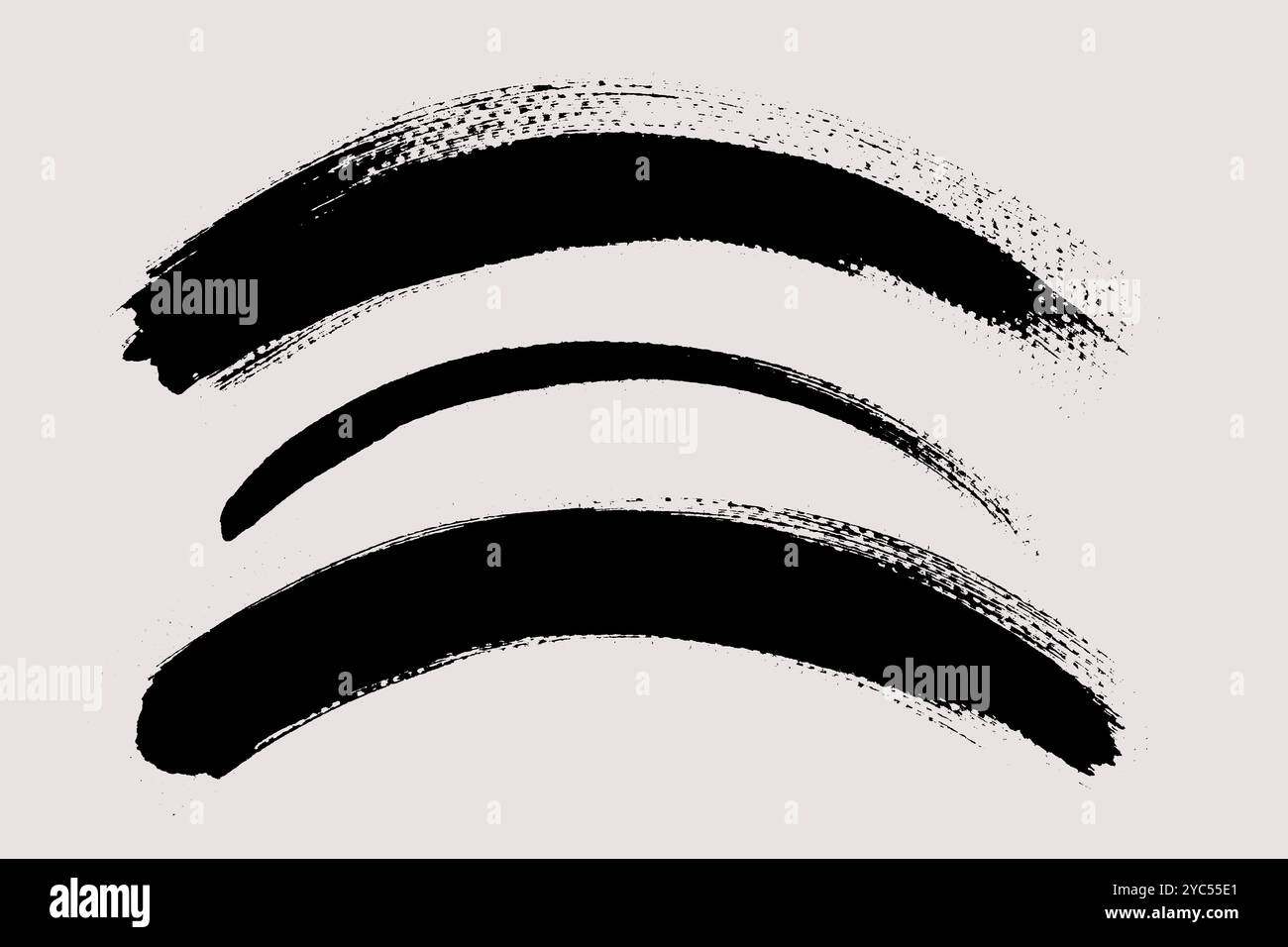 Brush stroke vector. Painted curves Stock Vector Image & Art - Alamy