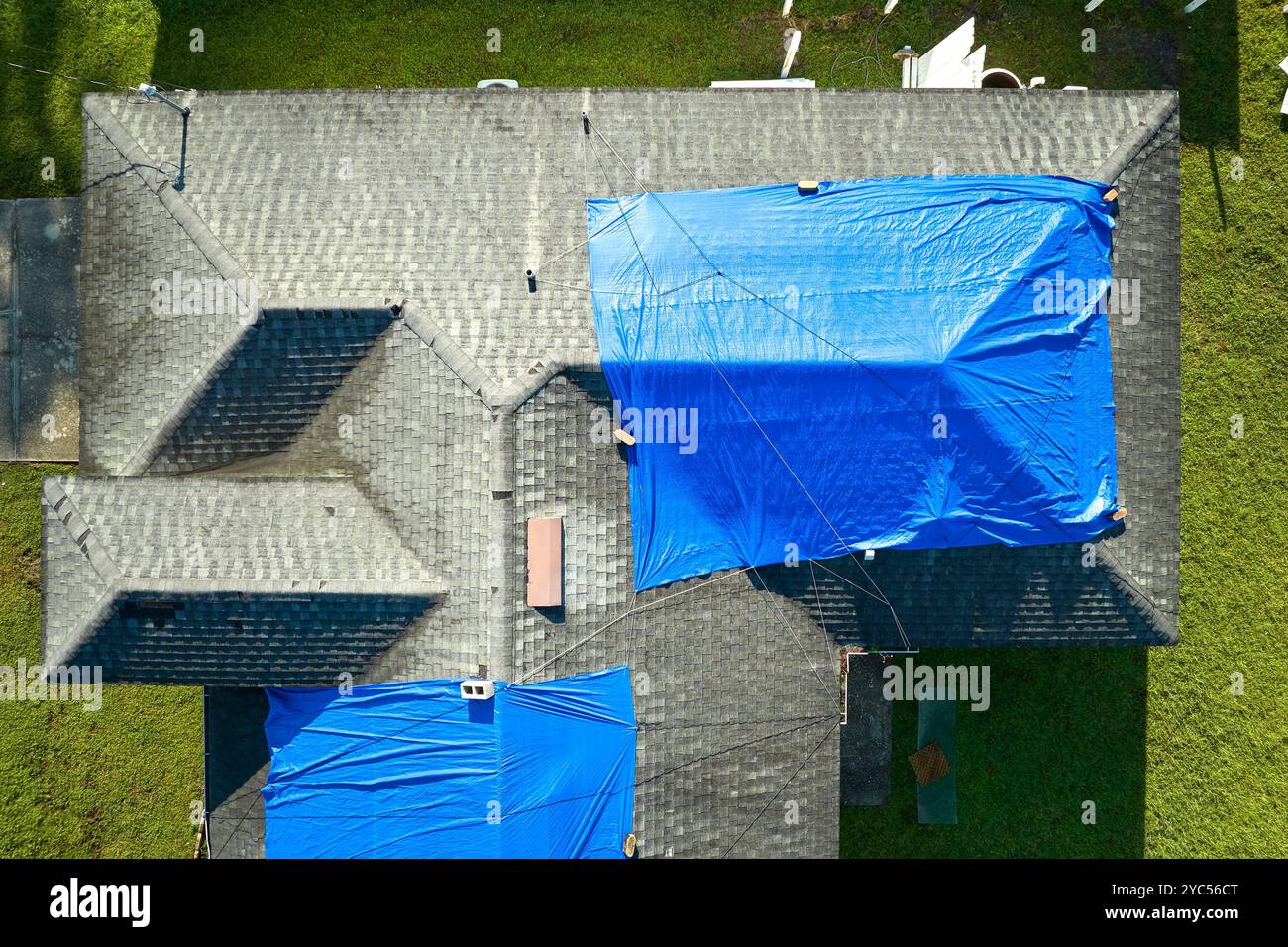 Top view cyclone damage damaged hi-res stock photography and images - Alamy