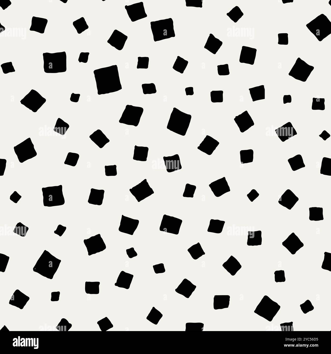 Vector seamless squares irregular pattern hi-res stock photography and ...