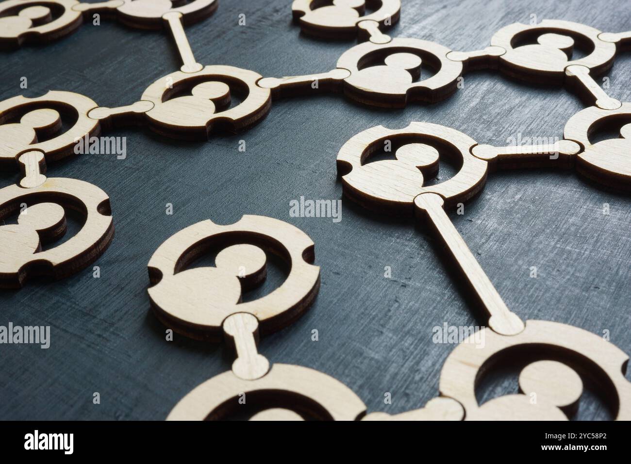 Figures and connections between them. Represents communication and ...