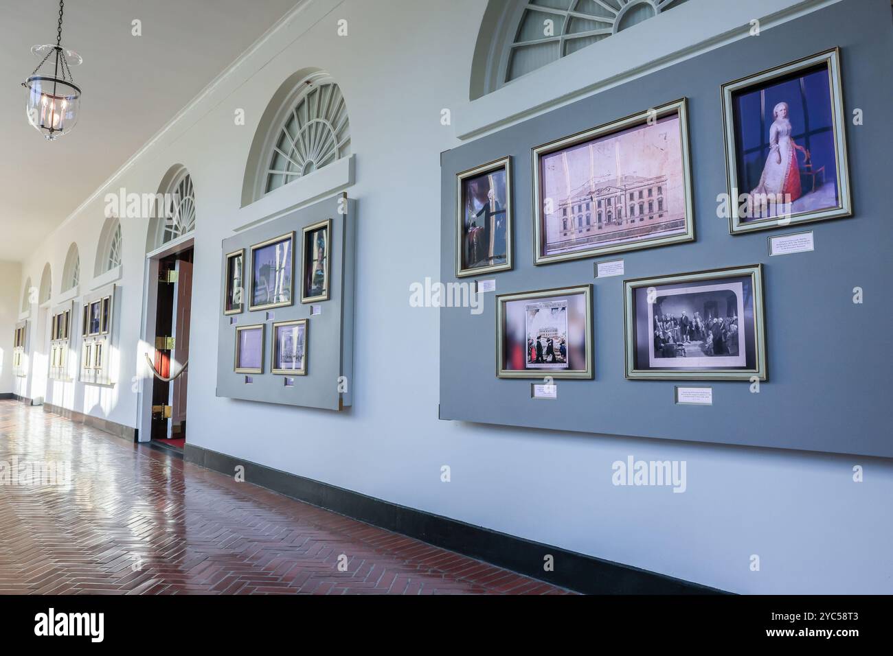 Washington, DC, United States. 21st Oct, 2024. A wall of digital ...