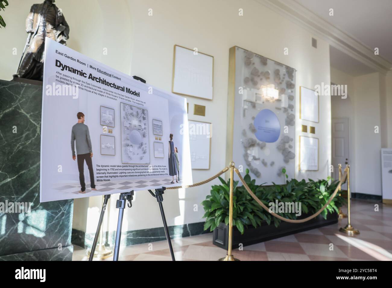 Washington, DC, United States. 21st Oct, 2024. An illumentated 3-D map ...