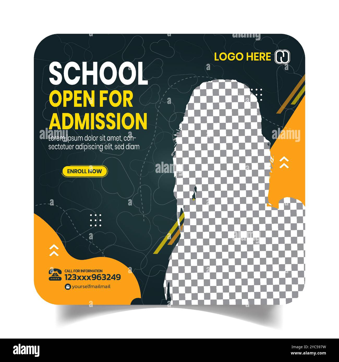 Trending School Admission Social Media Post Design Templates Stock ...