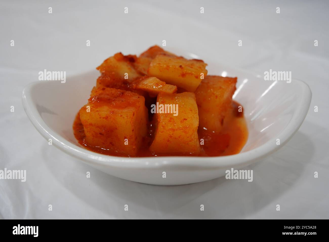 Kkakdugi(Diced Radish Kimchi) is a type of kimchi made with radish in ...